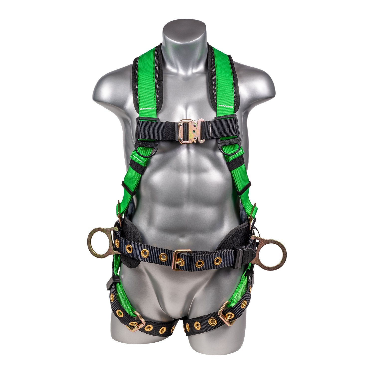 Palmer Safety Green top Full body harness with 5 point adjustment ...